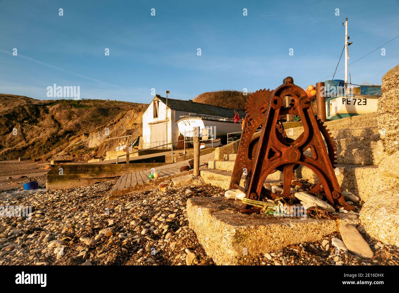 Beach winch hi-res stock photography and images - Alamy