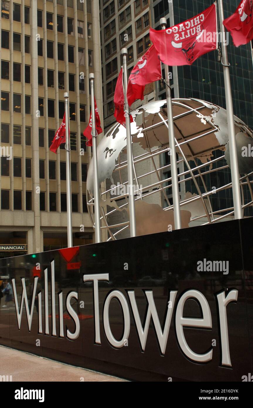 Completed on May 3, 1973, Willis Tower is located on Wacker Drive in ...