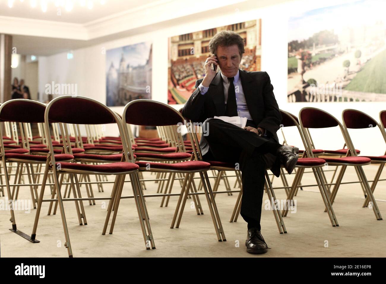 Jack Lang is pictured during a day dedicated to the 30th Anniversary of ...