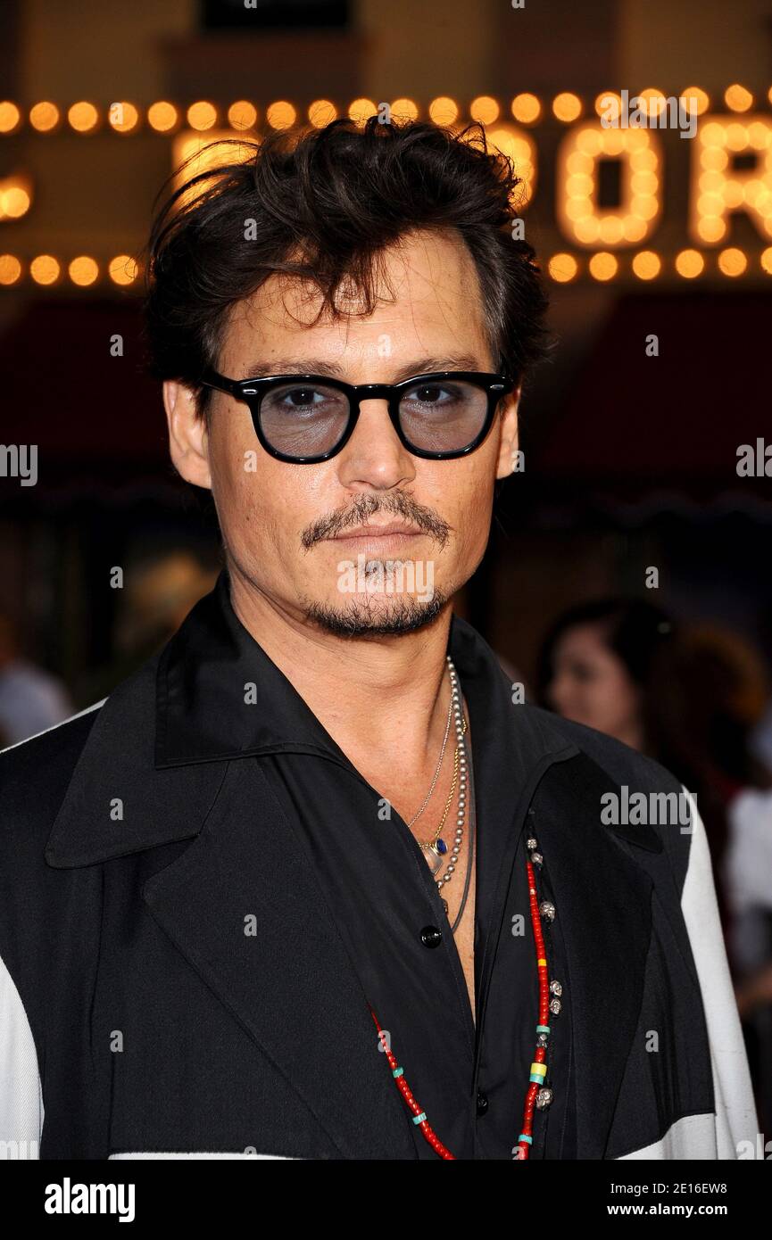 Johnny Depp attends the world premiere of Disney's Studios "Pirates Of ...