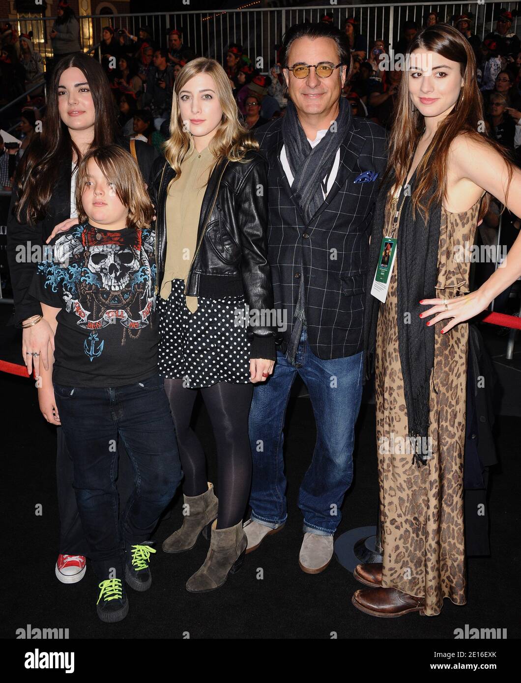Andy Garcia and family attend the world premiere of Disney's Studios ...