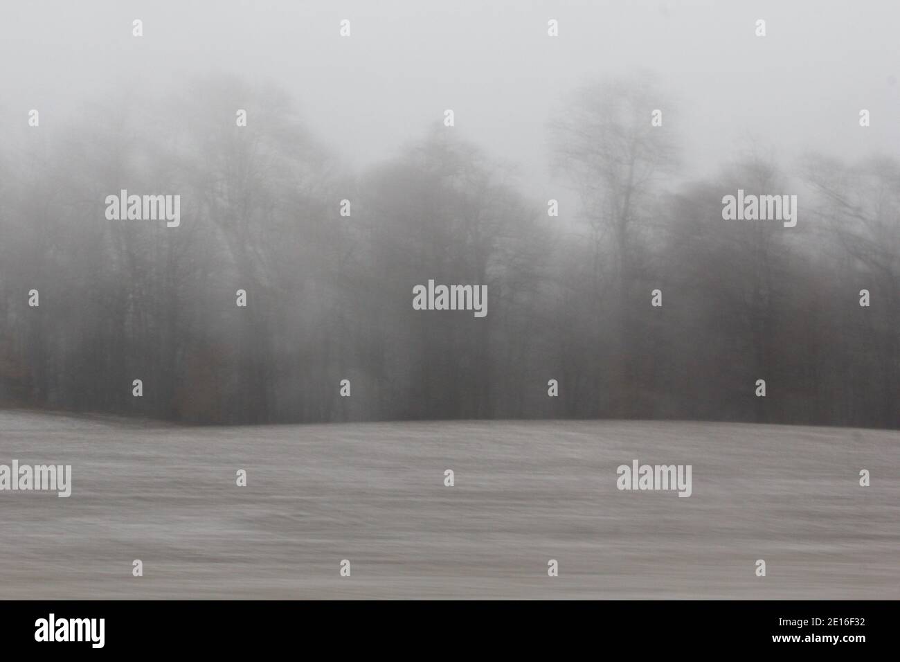 Cold, Wet Winter Day in the Countryside Stock Photo - Alamy