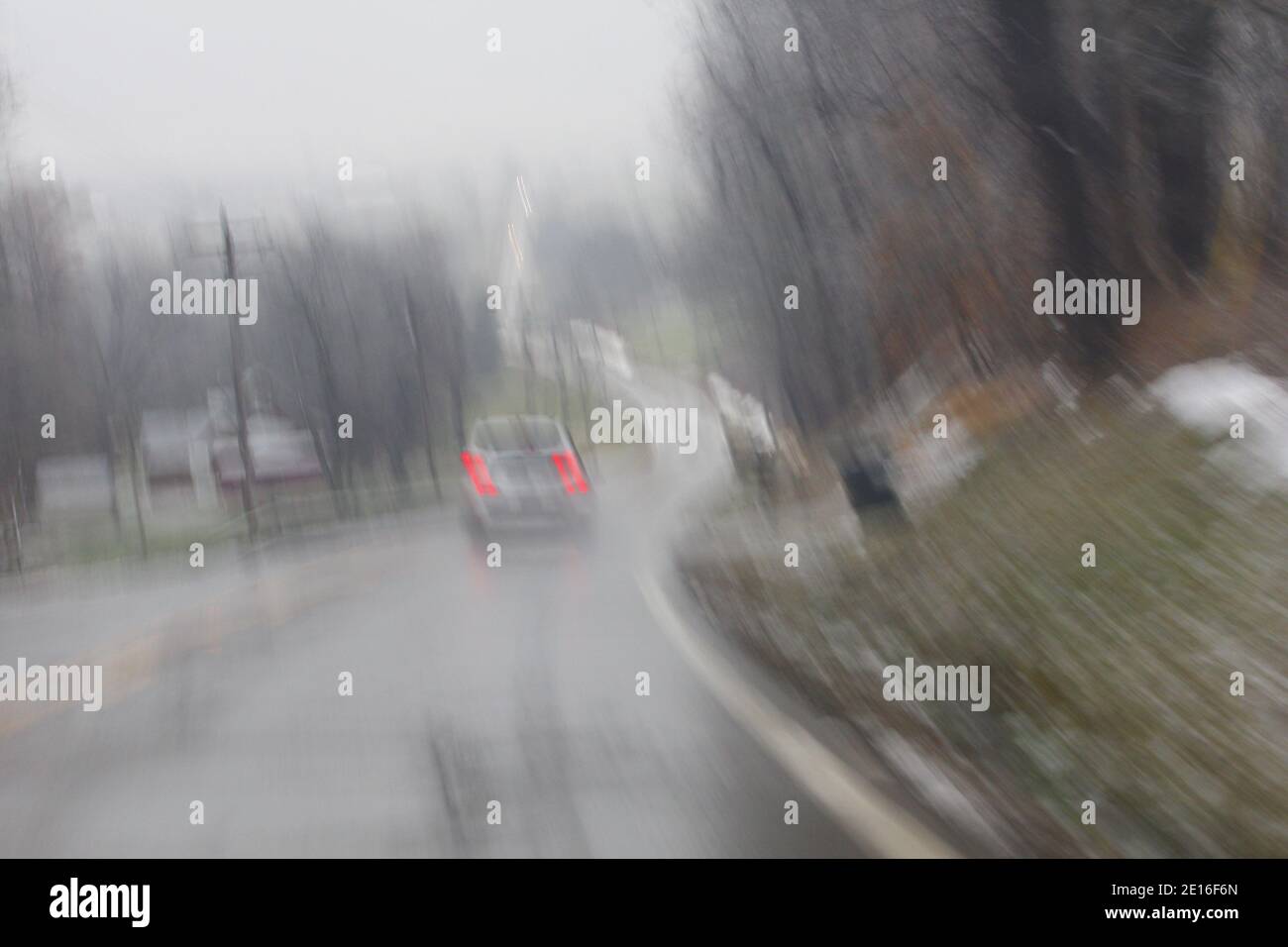 Cold, Wet Winter Day in the Countryside Stock Photo - Alamy