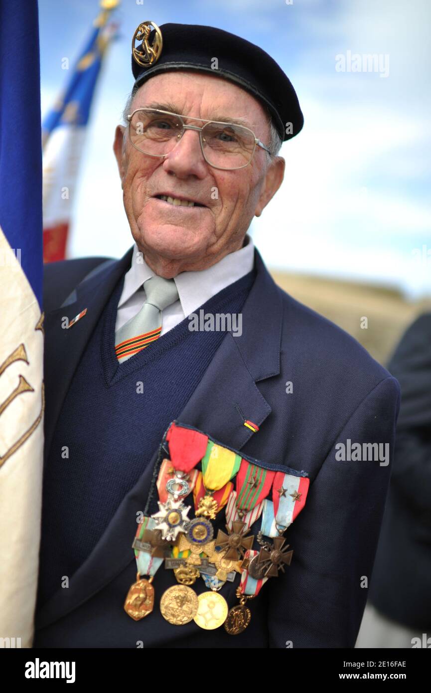A French veteran takes part at a ceremony marking the 66th anniversary ...
