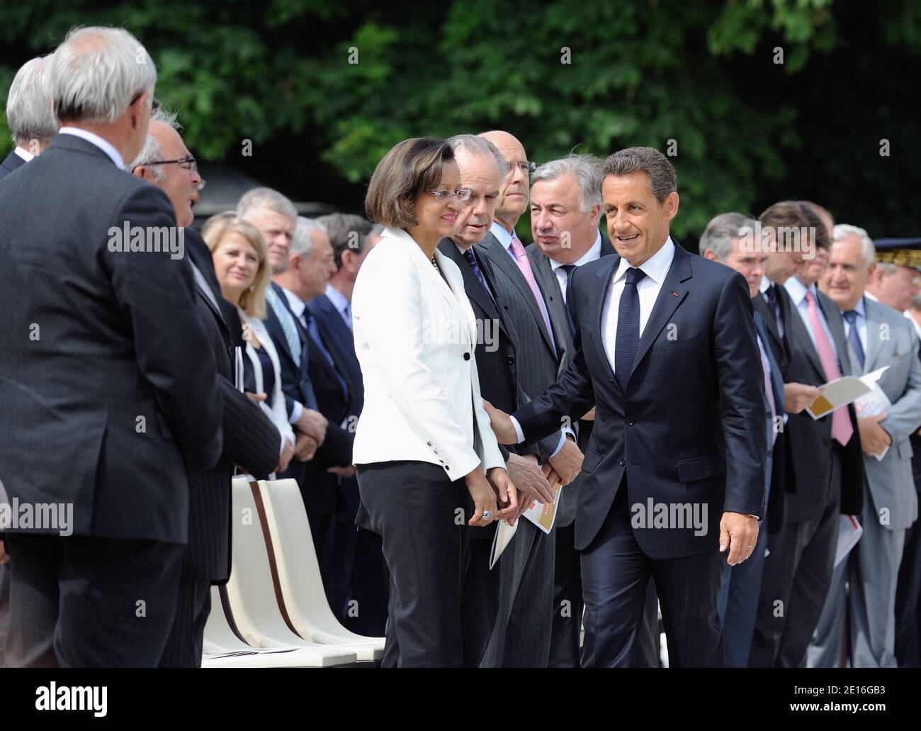 From left to right Marie Luce Penchard, Frederic Mitterrand, French ...