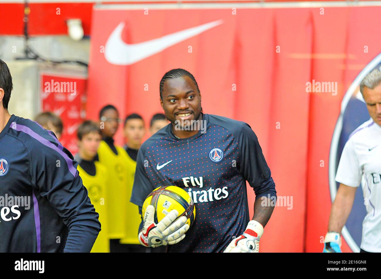PSG's goalkeeper Apoula Edel during the French First League Soccer ...