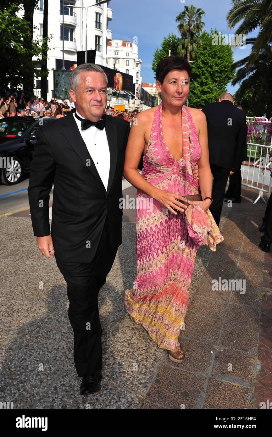 Jean-Marie Messier arriving at Midnight In Paris screening and the ...