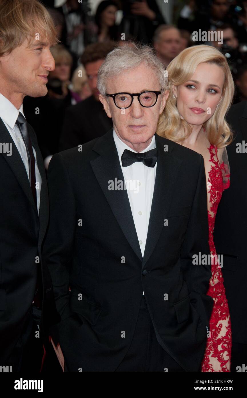Woody Allen, Rachel Mcadams and Owen Wilson arriving for the Opening ...