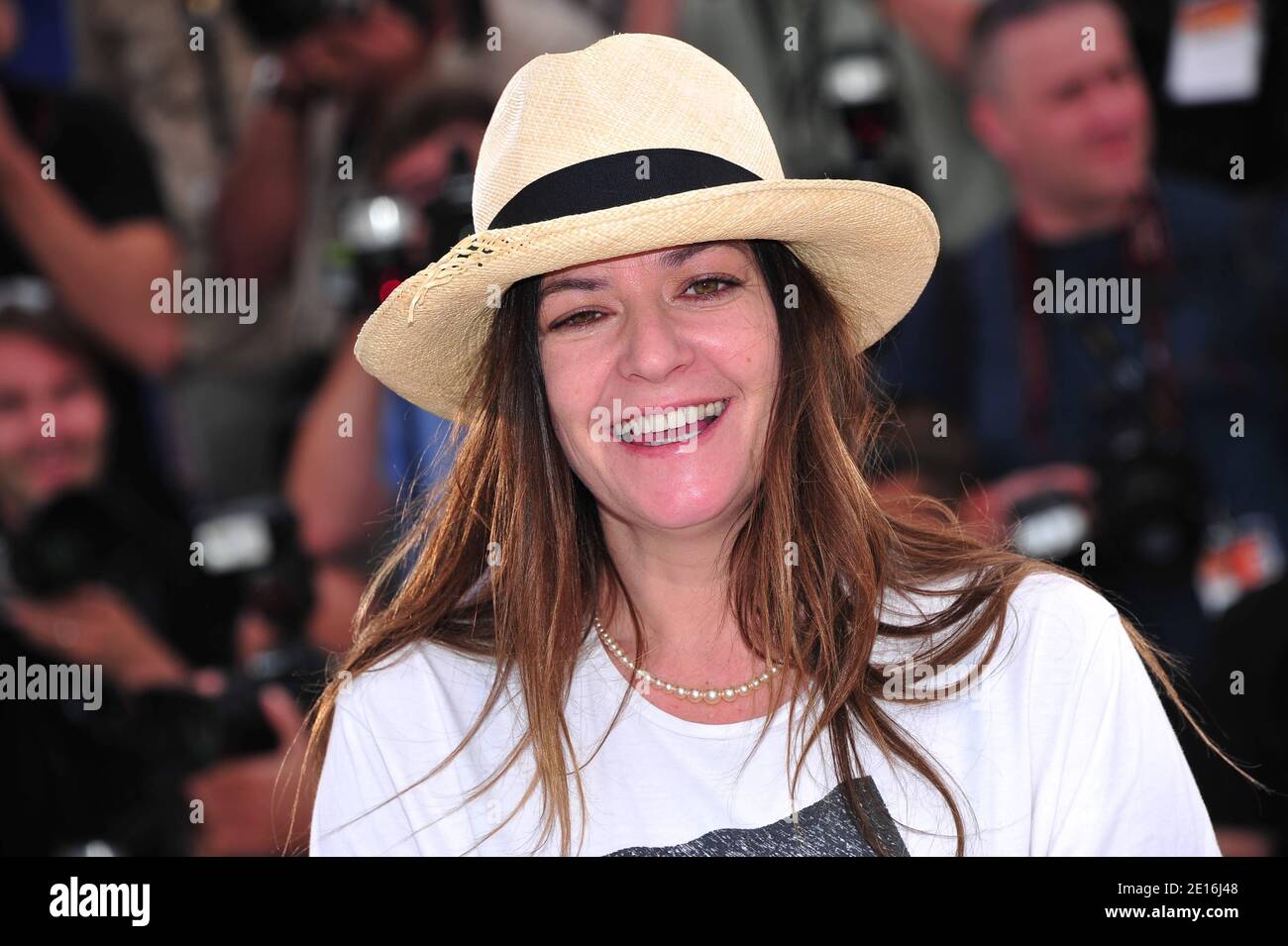Director Lynne Ramsay at a photocall for the film 'We need to talk ...