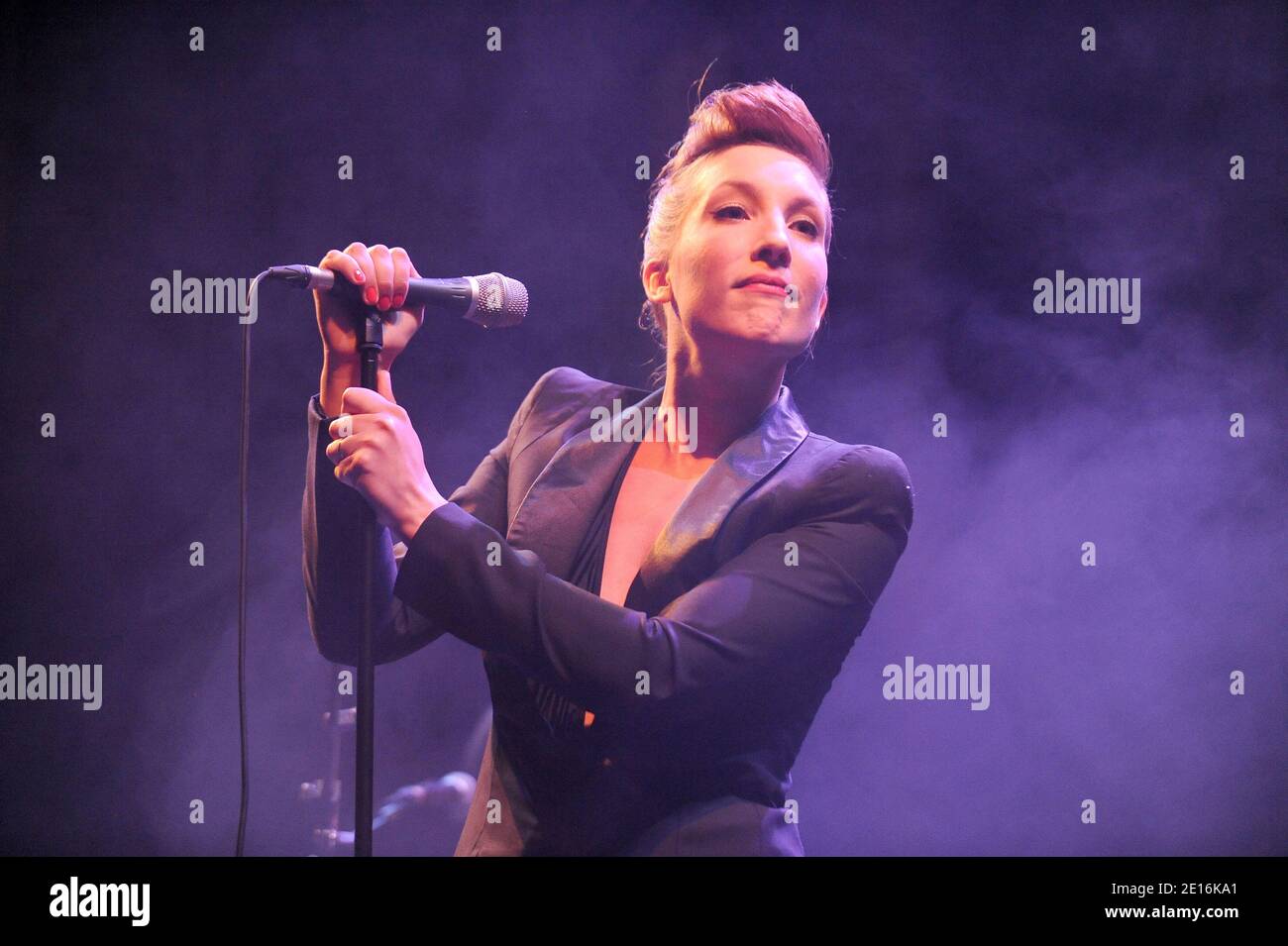 Zaza Fournier performs in concert at 104 in Paris, France on May 12 ...