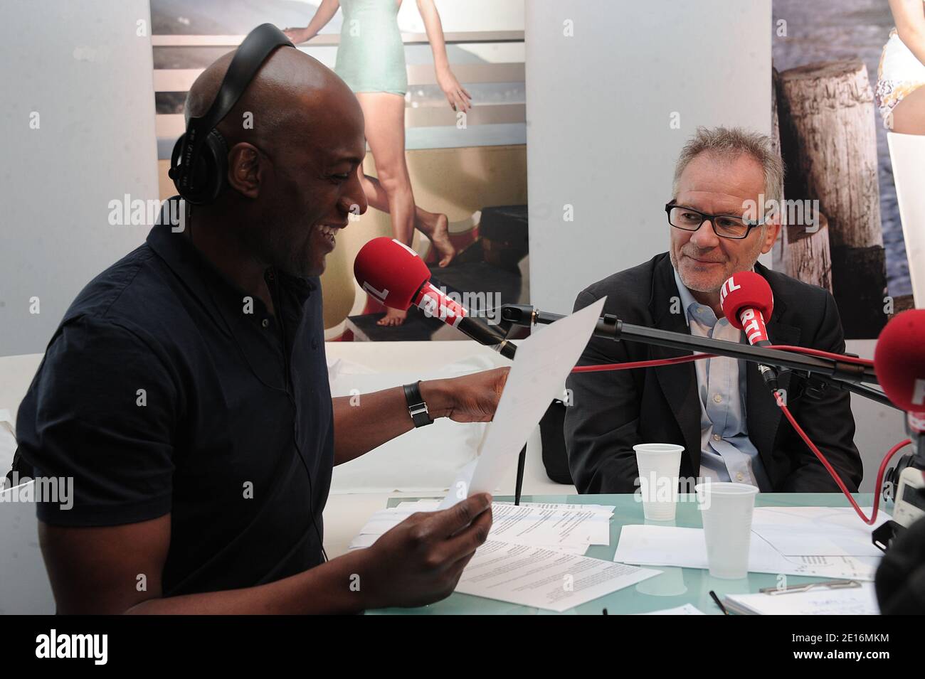Harry Roselmack present 'Le Journal Inattendu' on RTL Radio station ...