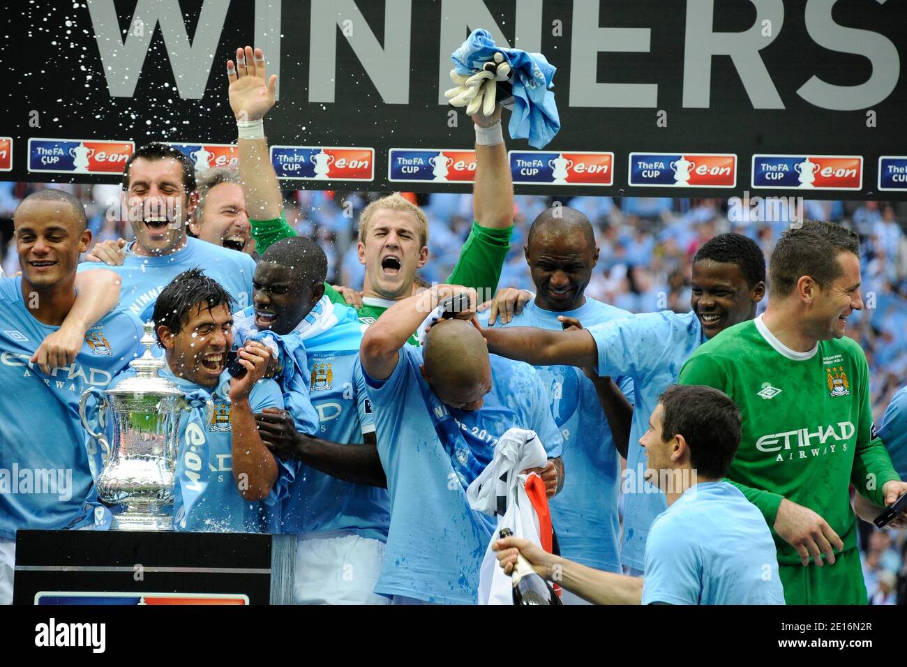 Soccer fa cup final manchester city stoke city wembley stadium hi-res ...