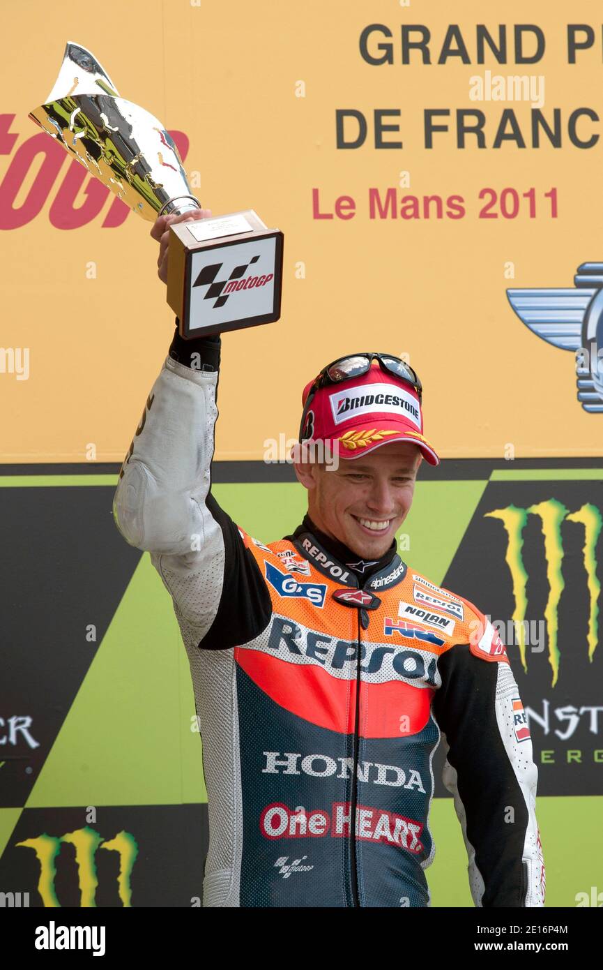 France's MotoGP rider Randy De Puniet from Ducati Pramac during the ...