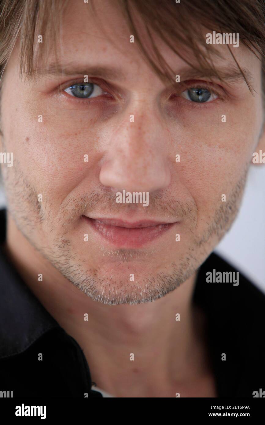 French actor Stanislas Merhar poses during a photo session for the ...