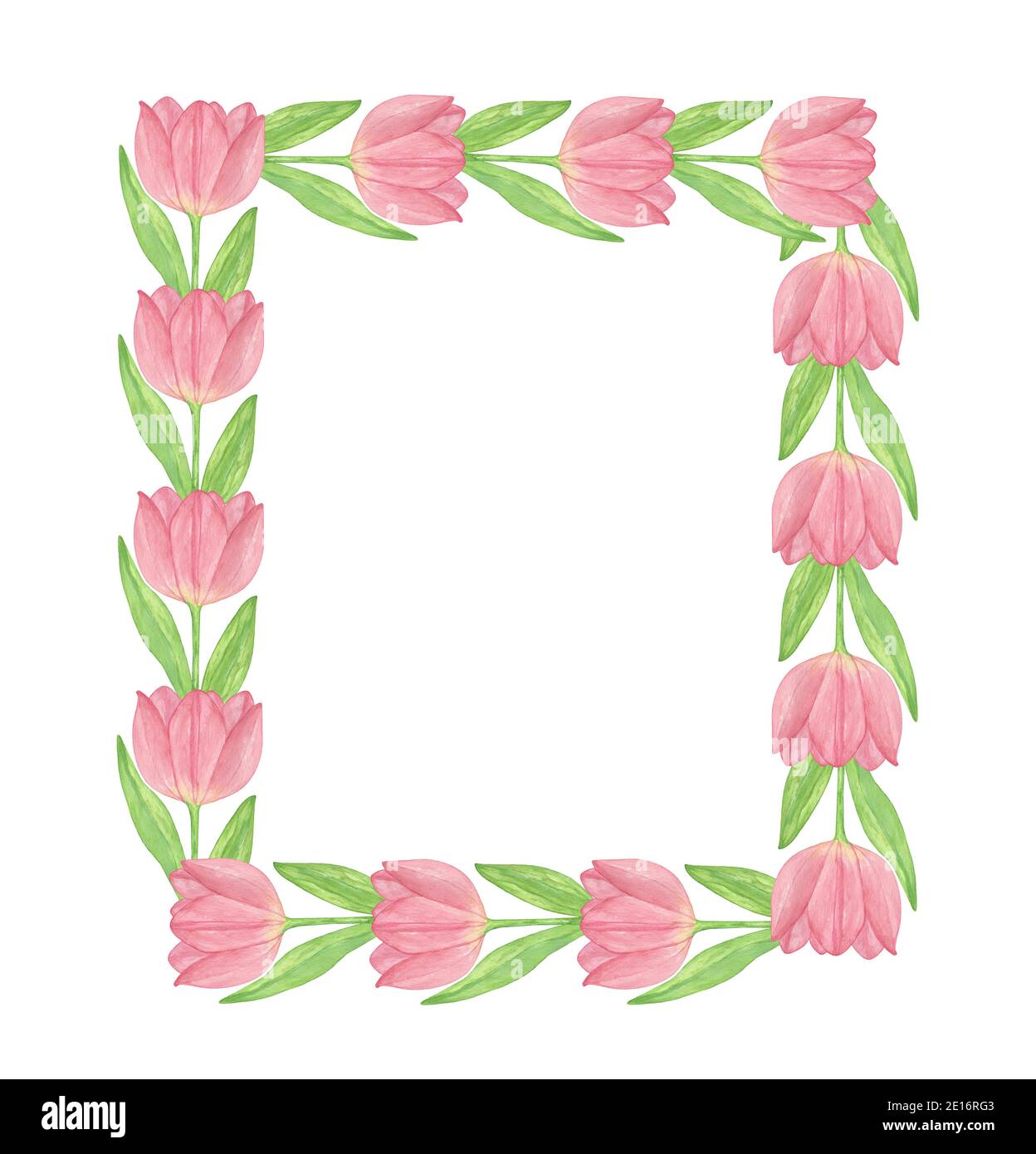 Rectangular floral frame illustration hi-res stock photography and ...