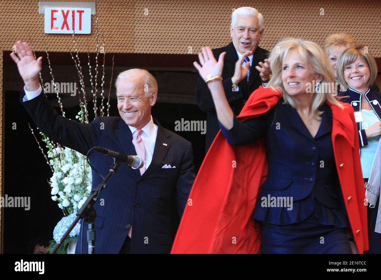 Jill Biden and Joe Biden during inaugural ceremonies for Chicago Mayor ...
