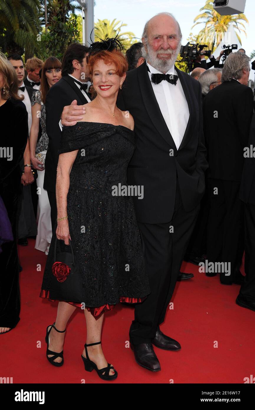 Jean-Pierre Marielle and Agathe Nathanson arriving for the screening of ...