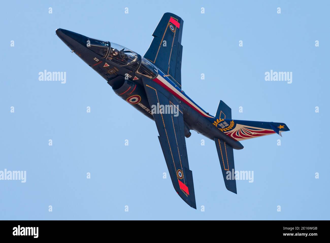 A Dassault/Dornier Alpha Jet jet trainer of the French Air Force during ...