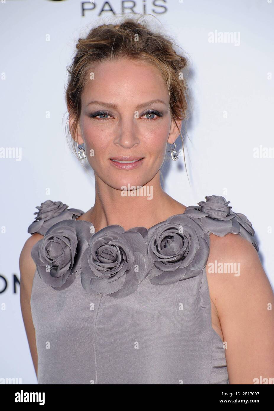Uma Thurman arriving for amfAR's annual Cinema Against AIDS Gala held ...