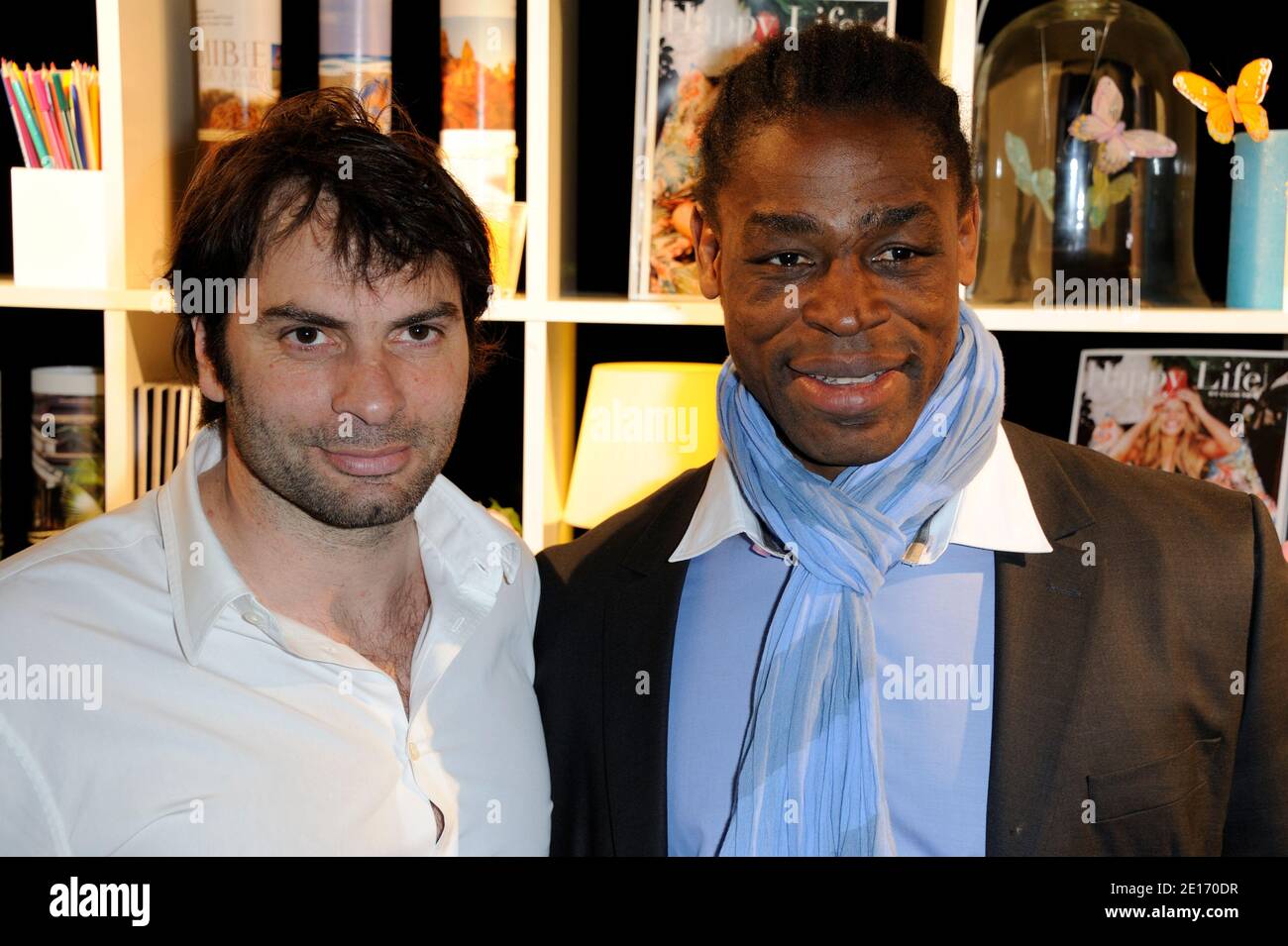 Serge Betsen and Christophe Dominici attend the launching party of the ...