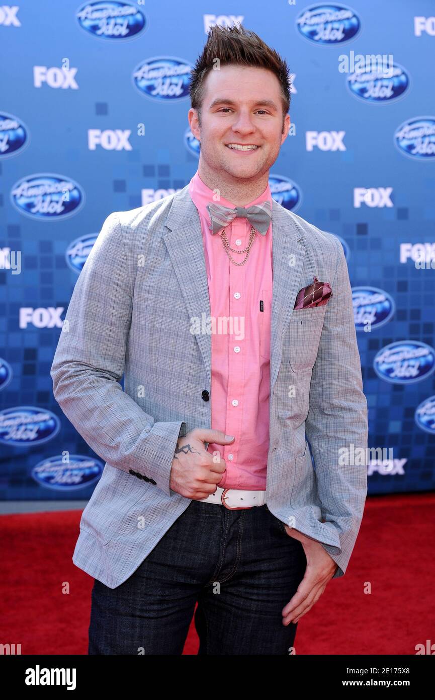 Blake Lewis attends the 2011 American Idol Finale at the Nokia Theatre ...