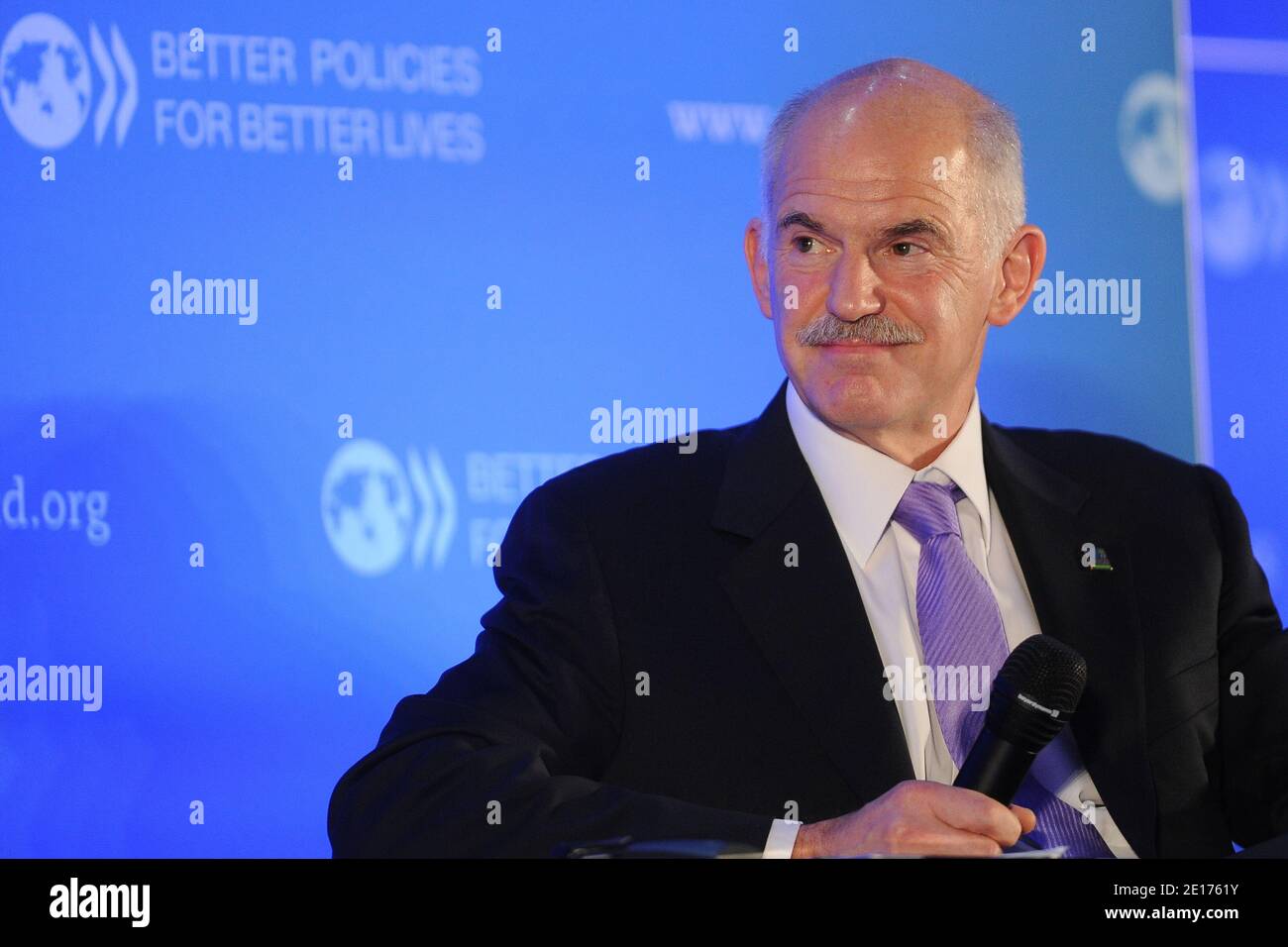 Greece's Prime Minister George Papandreou attends the commemoration of ...