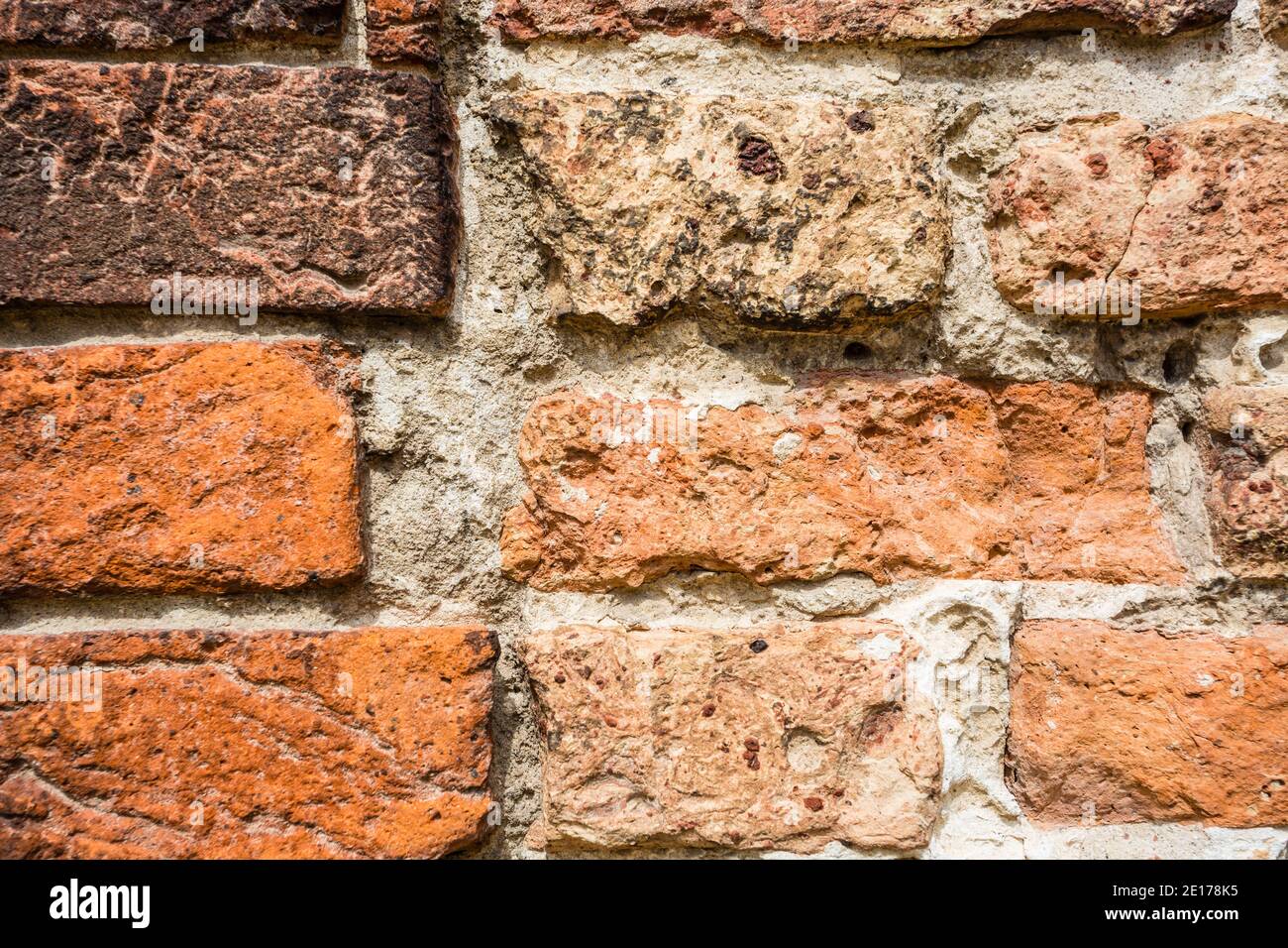 Textured background: old brick wall pattern Stock Photo - Alamy