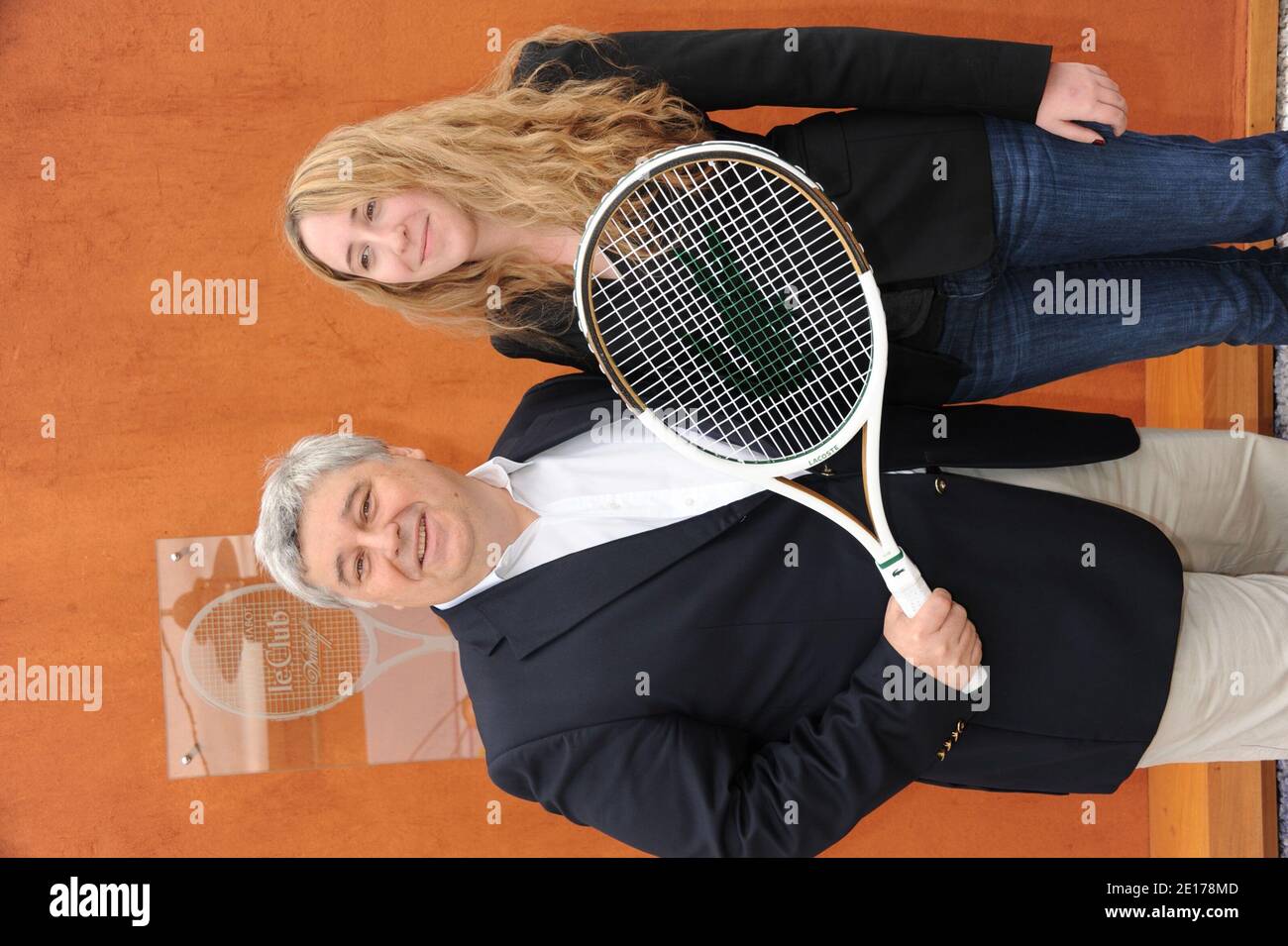 Thierry Fritsch attending the French Tennis Open 2011 at Roland Garros ...