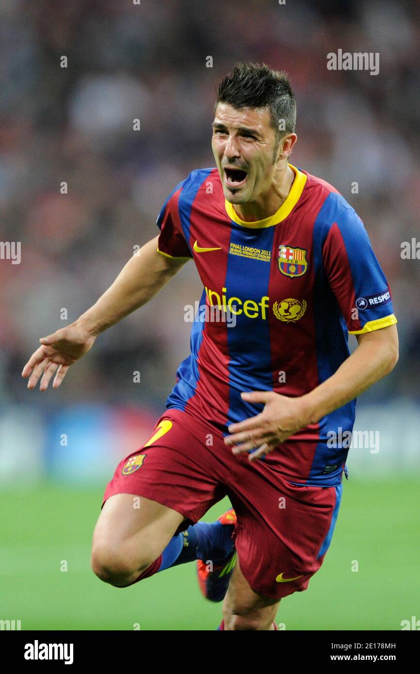 David Villa Goal Celebration