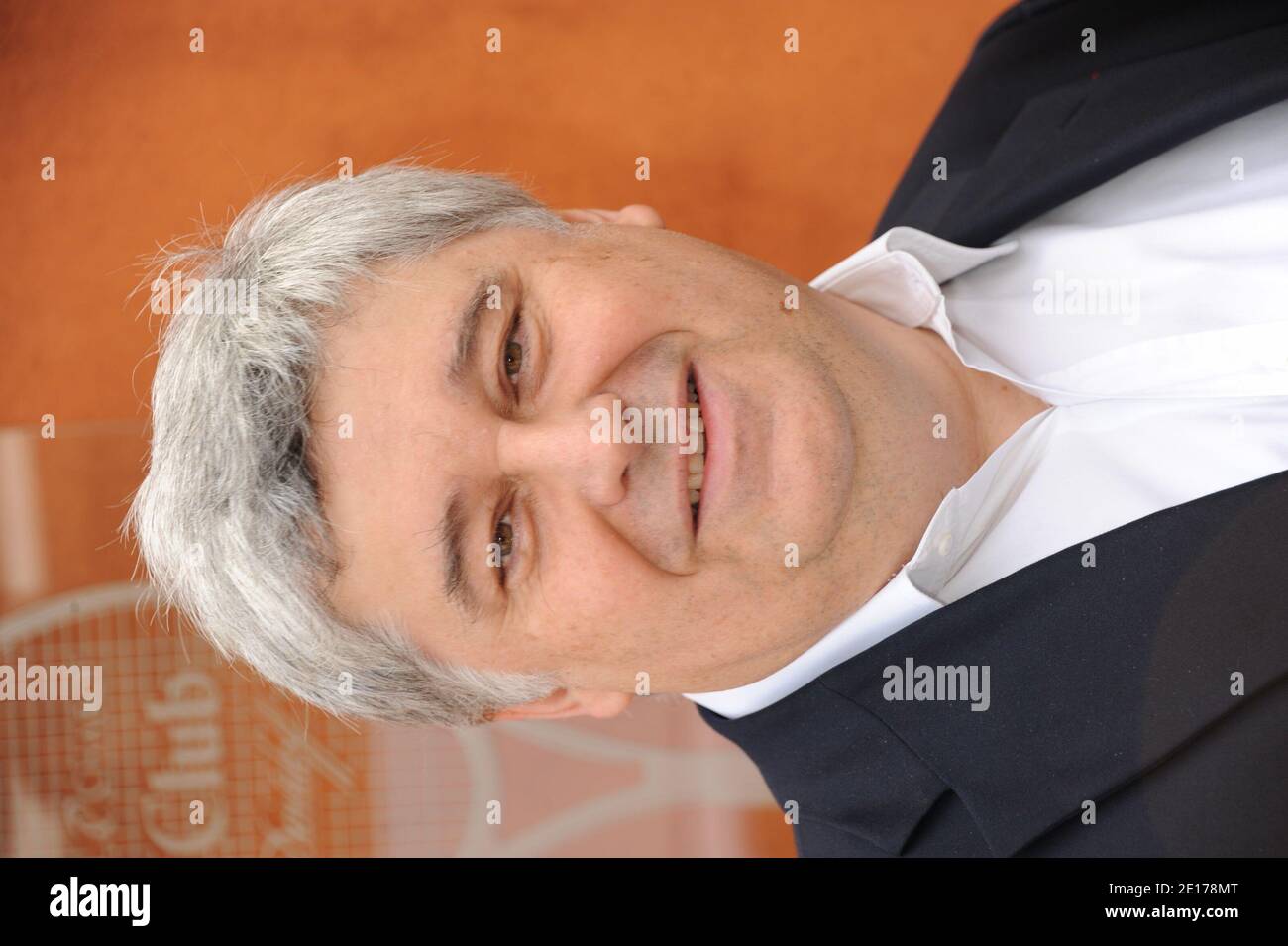 Thierry Fritsch attending the French Tennis Open 2011 at Roland Garros ...