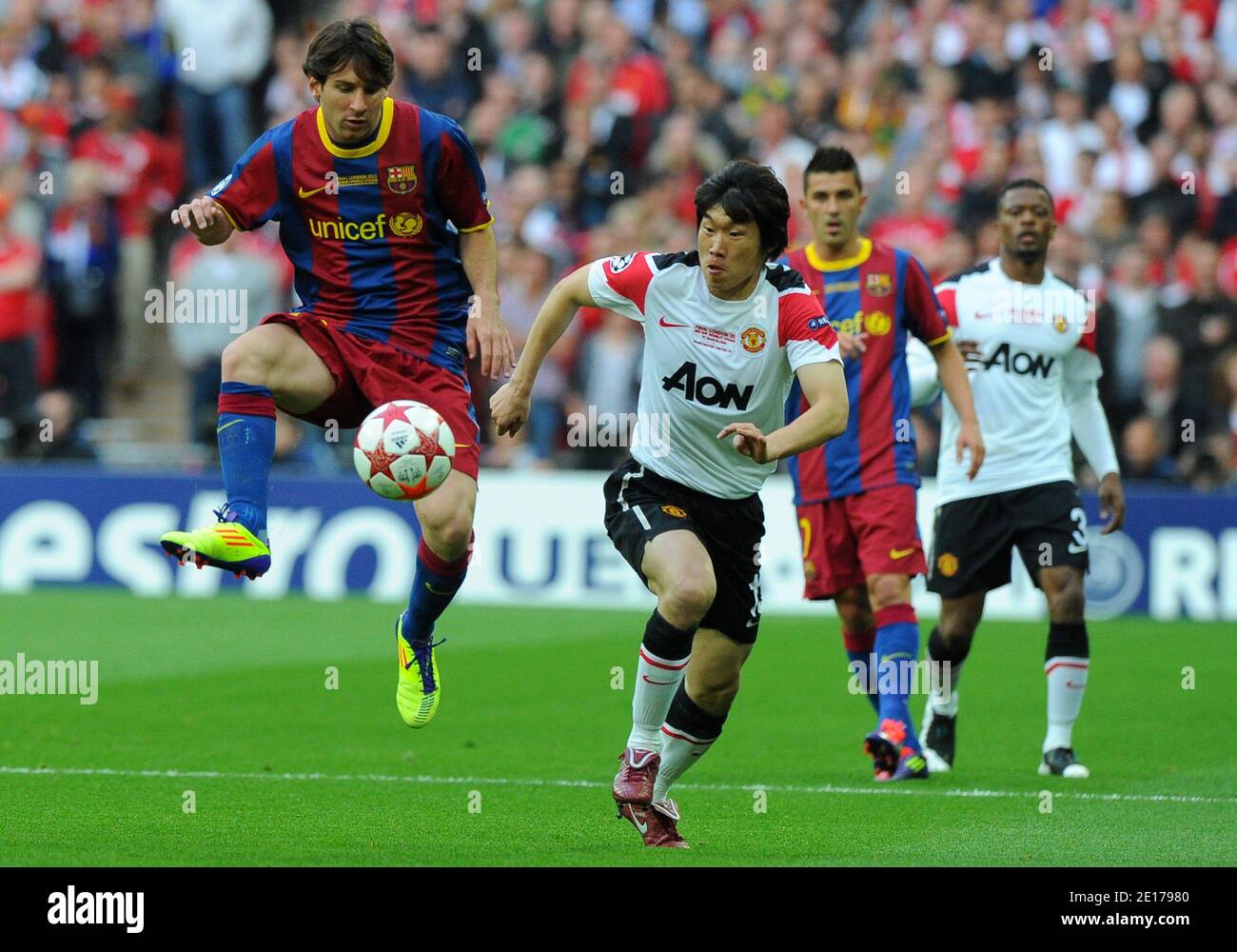 FC Barcelona's Lionel Messi during the Champion's League Final soccer ...