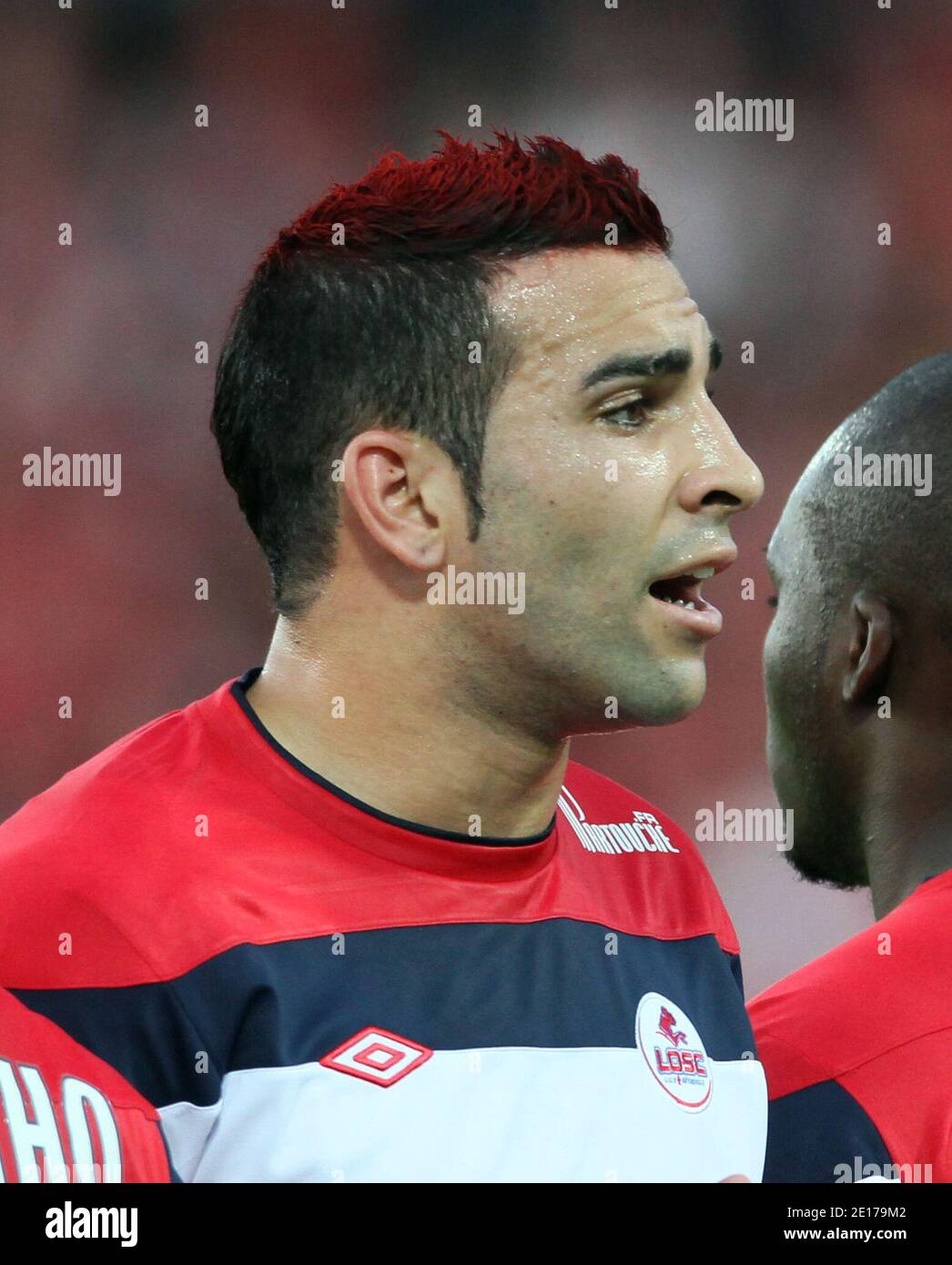 Lille's Adil Rami during the French First League soccer match, Lille ...