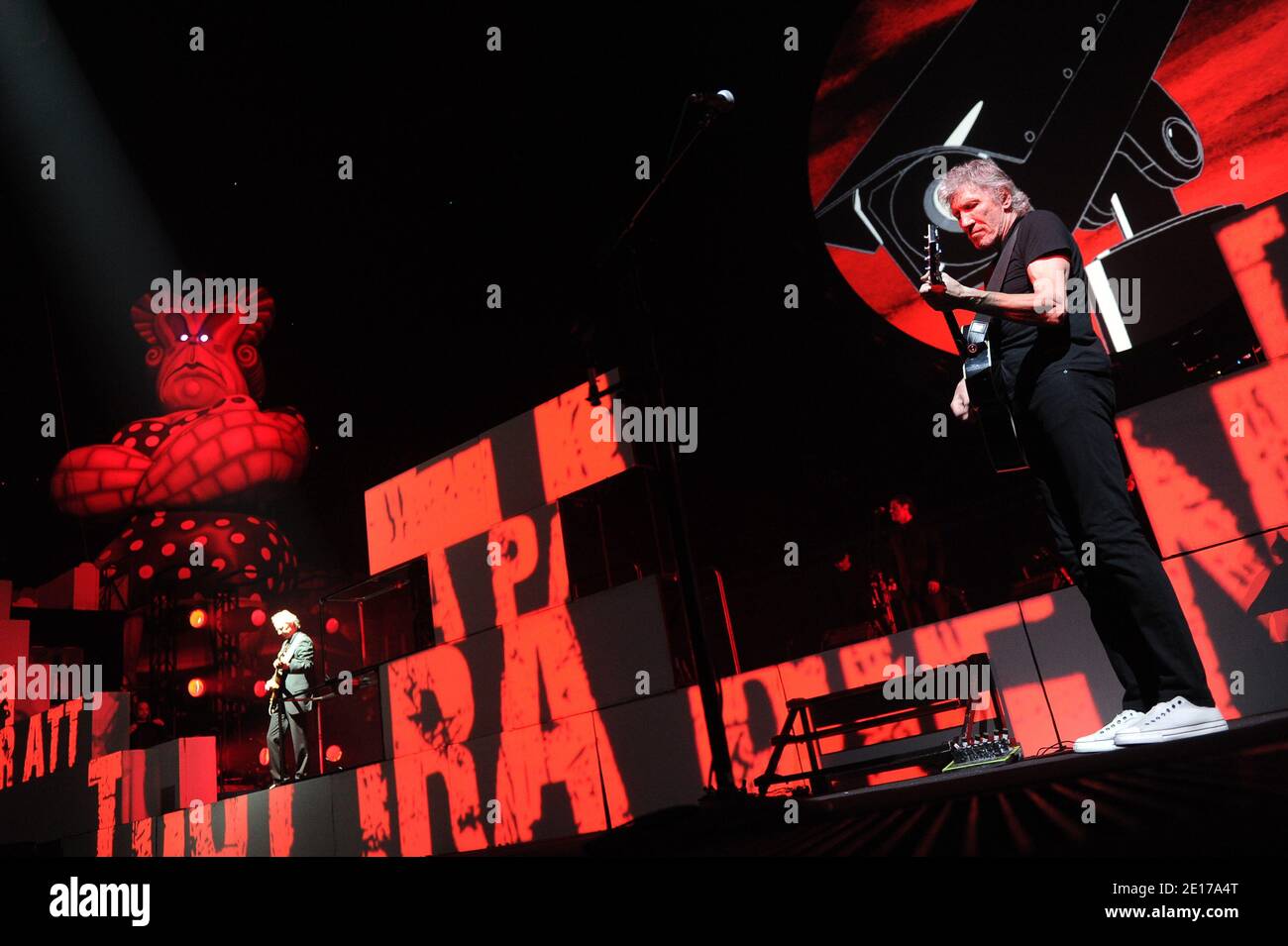 Roger Waters, founding member of the rock band Pink Floyd, performs the ...