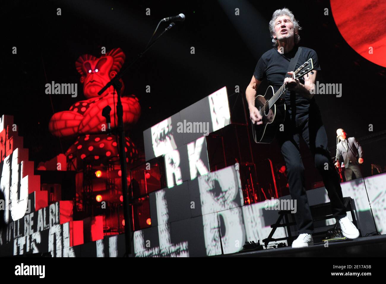 Roger Waters, founding member of the rock band Pink Floyd, performs the ...