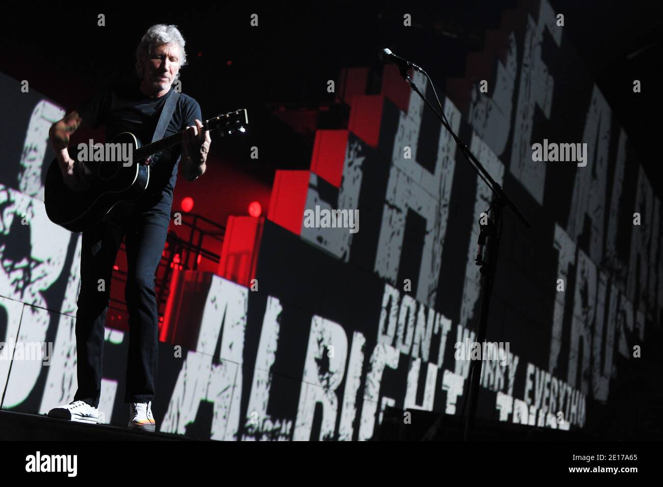 Roger Waters, founding member of the rock band Pink Floyd, performs the ...