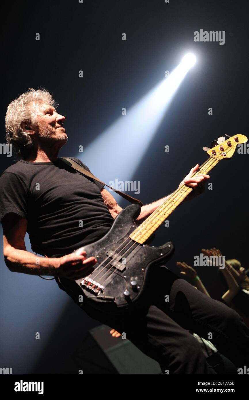 Roger Waters, founding member of the rock band Pink Floyd, performs the ...