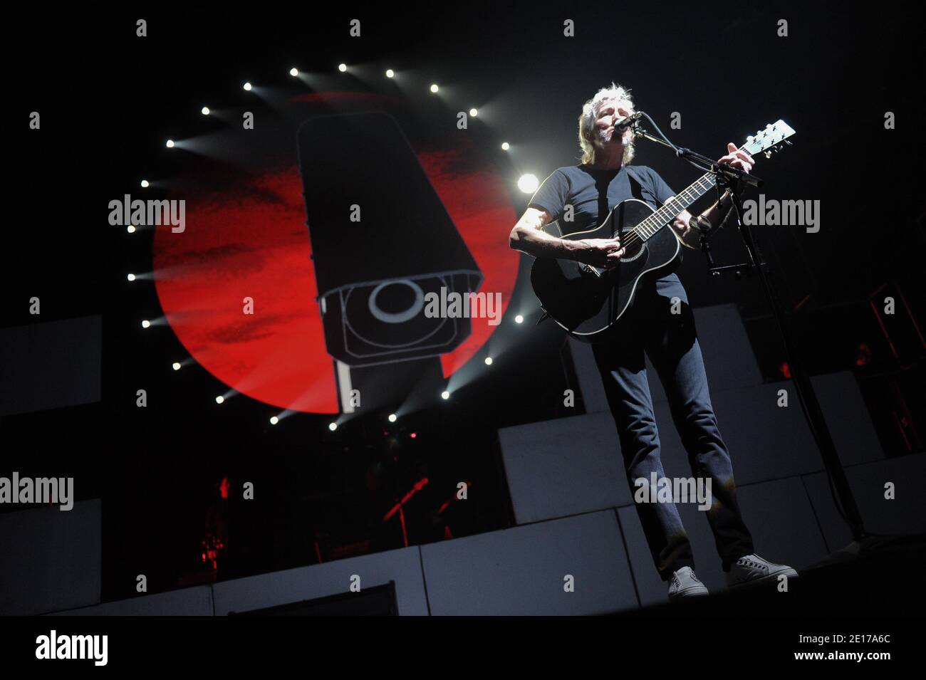 Roger Waters, founding member of the rock band Pink Floyd, performs the ...