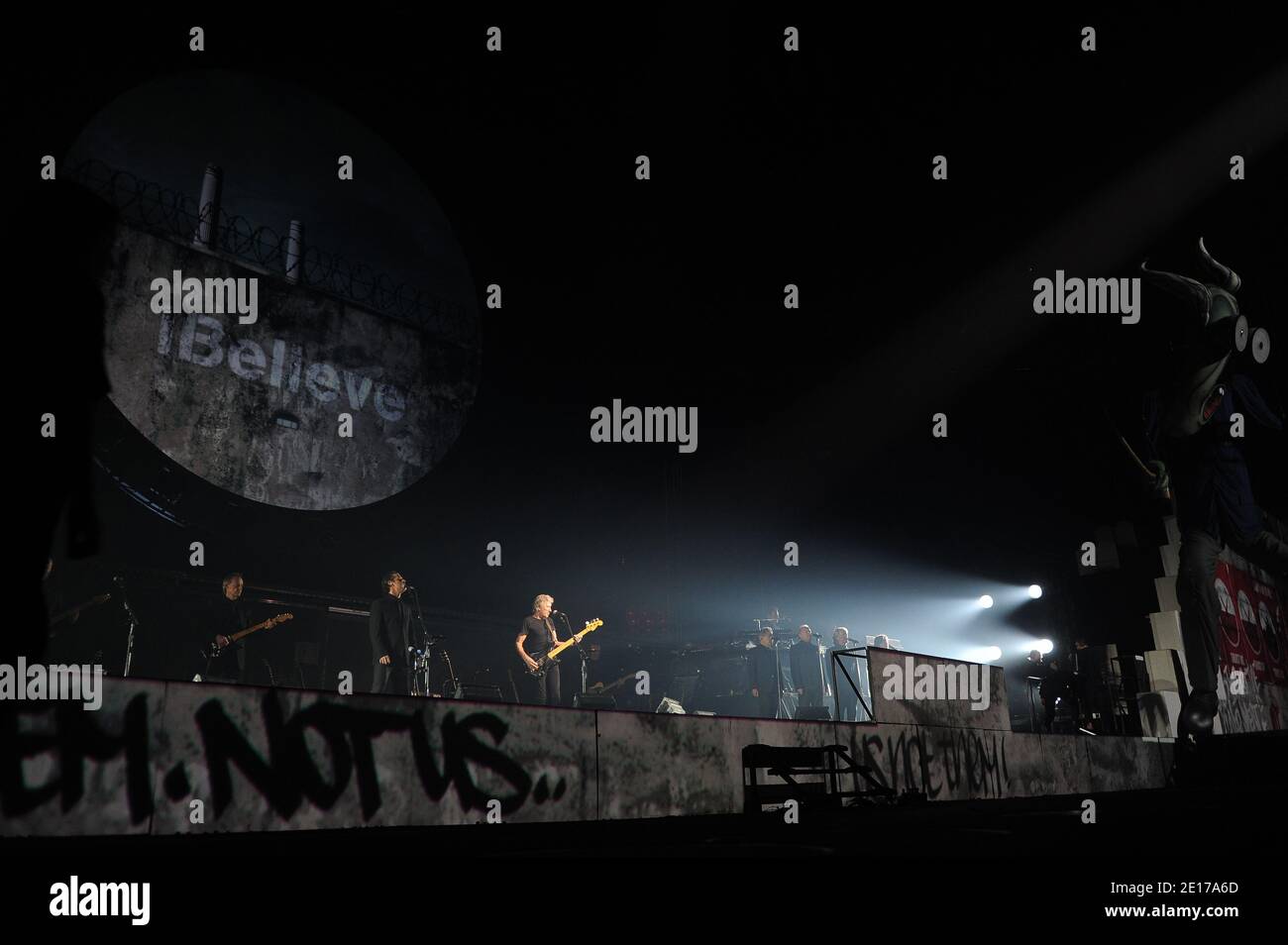 Roger Waters, founding member of the rock band Pink Floyd, performs the ...