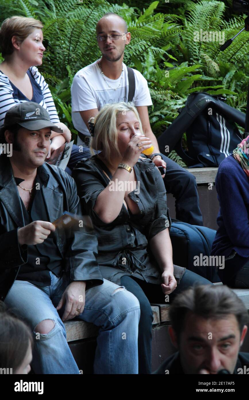Loana and her ex-boyfriend Eryl Prayer attend the "Afrosapiens" fashion ...