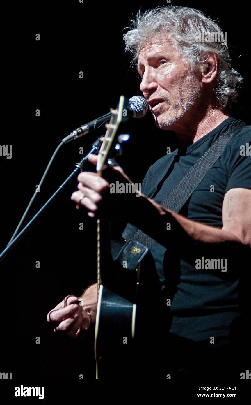 Roger Waters, founding member of the rock band Pink Floyd, performs the ...