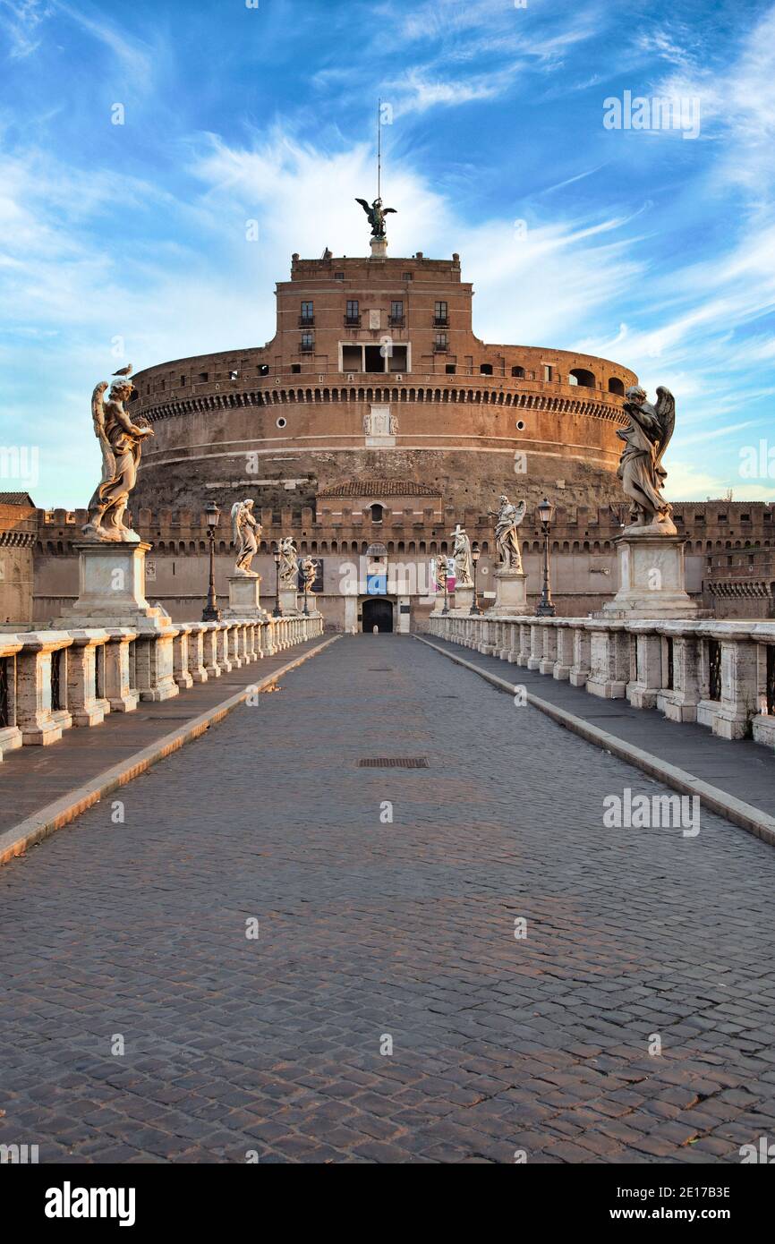 ROME, ITALY - CIRCA AUGUST 2020: Castel Sant'Angelo (Saint Angel Castle ...
