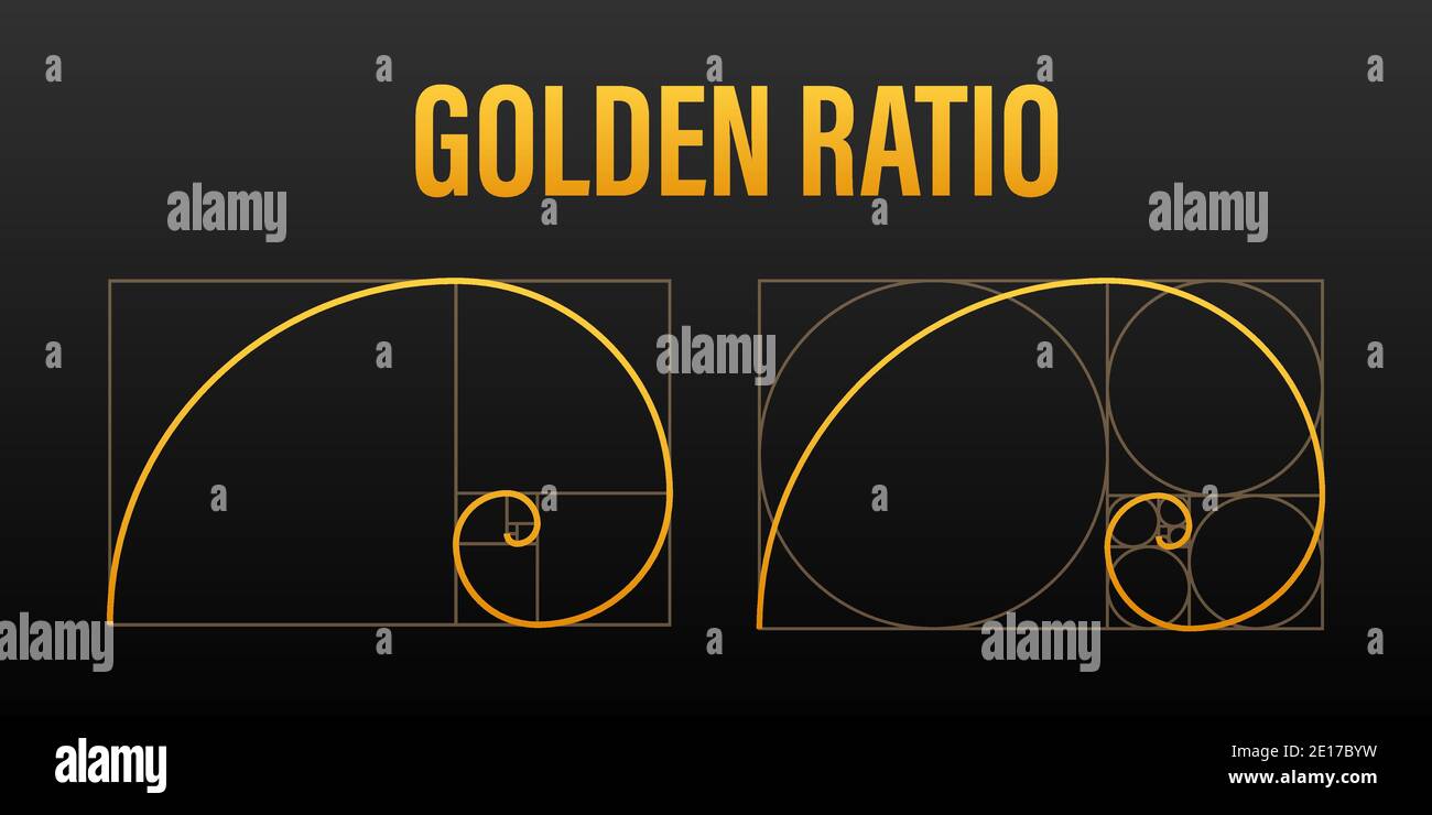 Golden ration. Abstract geometric background. Vector stock illustration ...