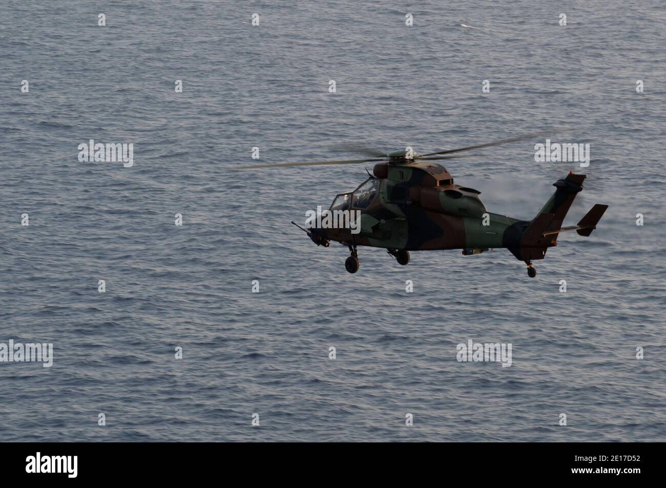 Tigre helicopter pictured off the Libyan coast on June 3, 2011. French ...