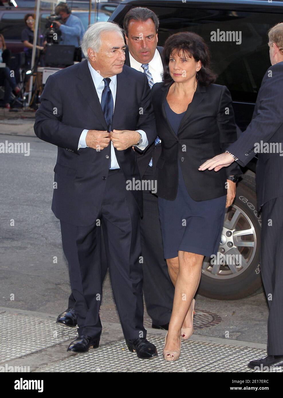 Dominique Strauss-Kahn with his wife Anne Sinclair arriving at The ...