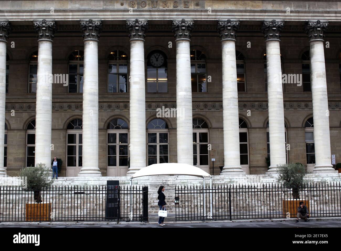 Illustration of La Bourse, Palais Brogniard, in Paris, France, on June ...