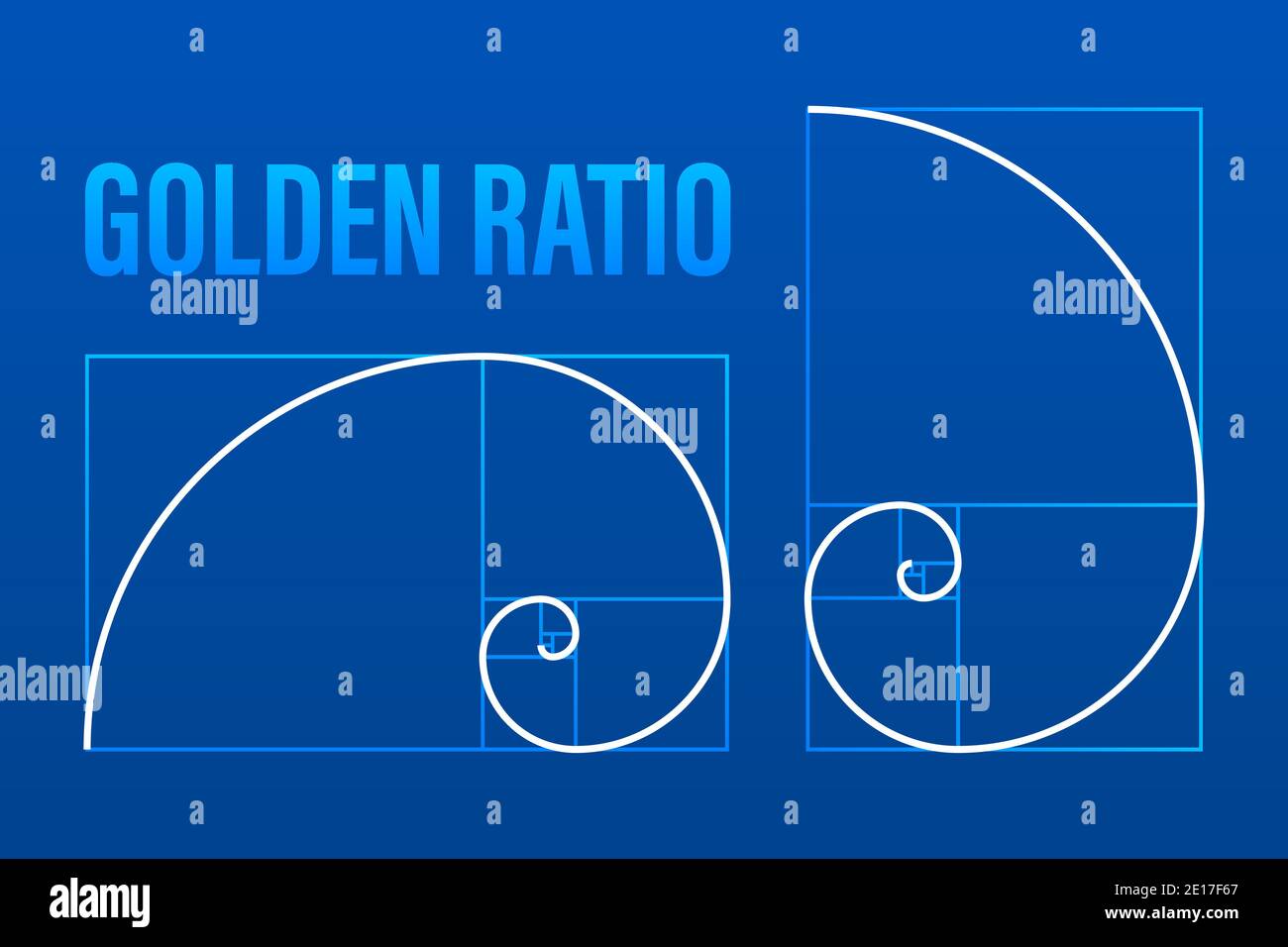 Golden ration. Abstract geometric background. Vector stock illustration ...