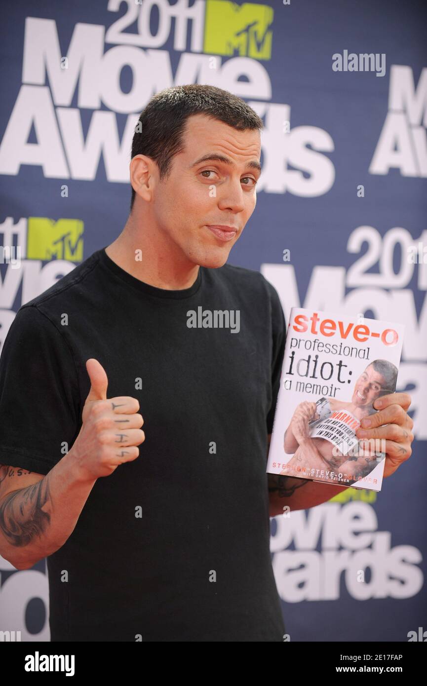 Steve-O attends the 2011 MTV Movie Awards at the Gibson Theatre in Los ...
