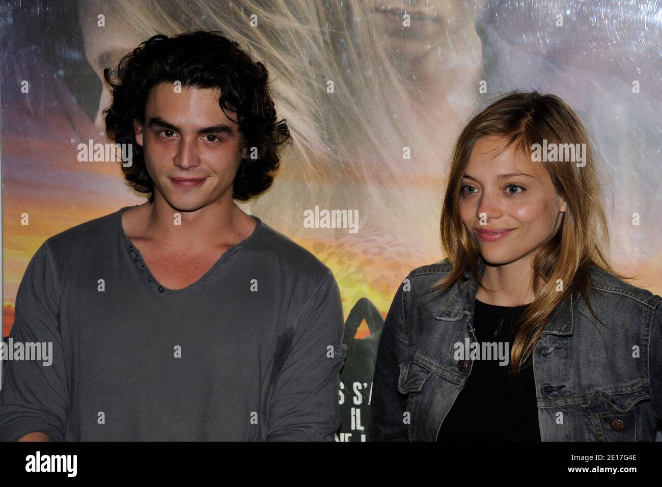 Pierre Perrier, Lizzie Brochere attending the premiere of 'American ...
