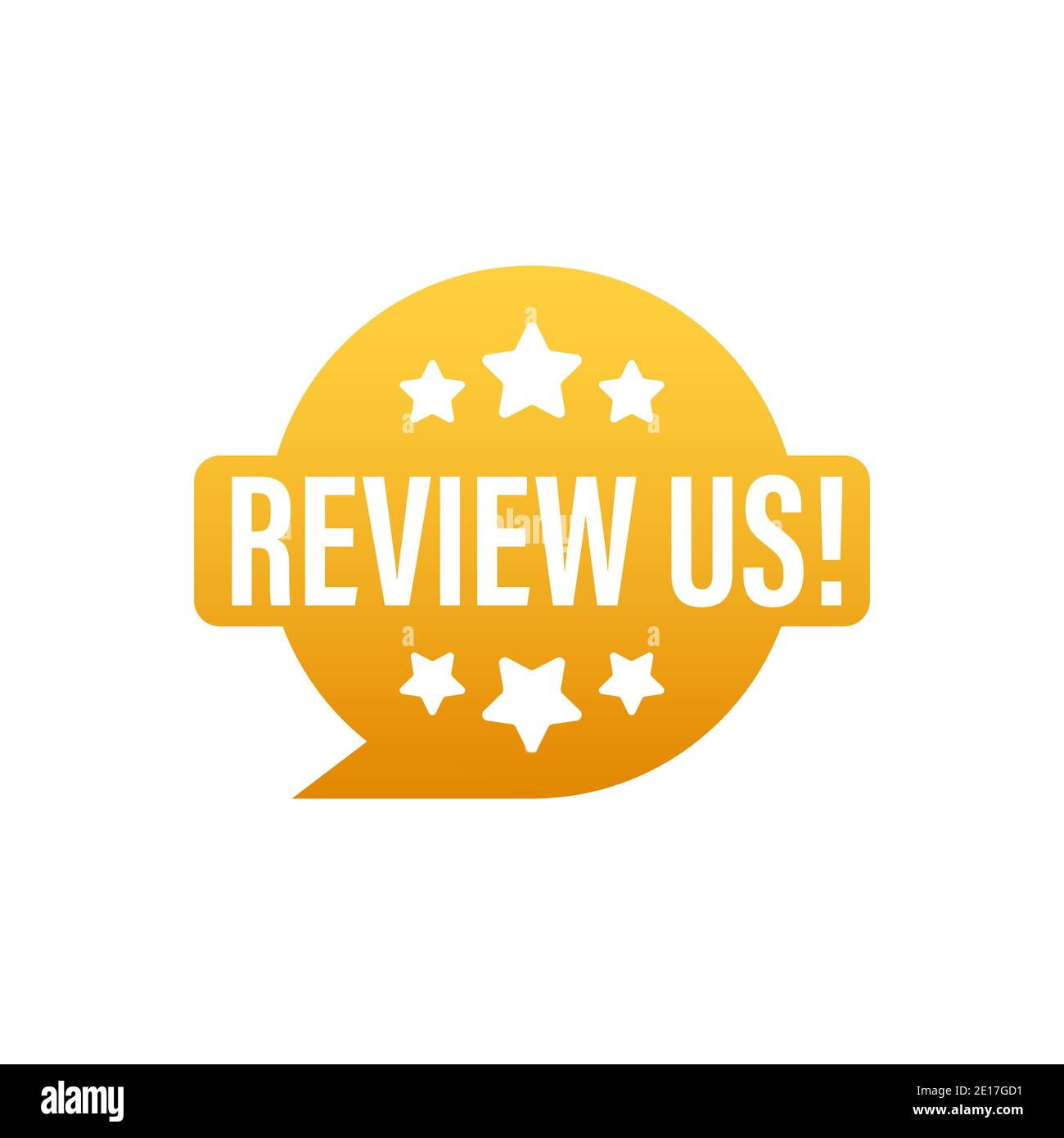 Review us User rating concept. Review and rate us stars. Business ...