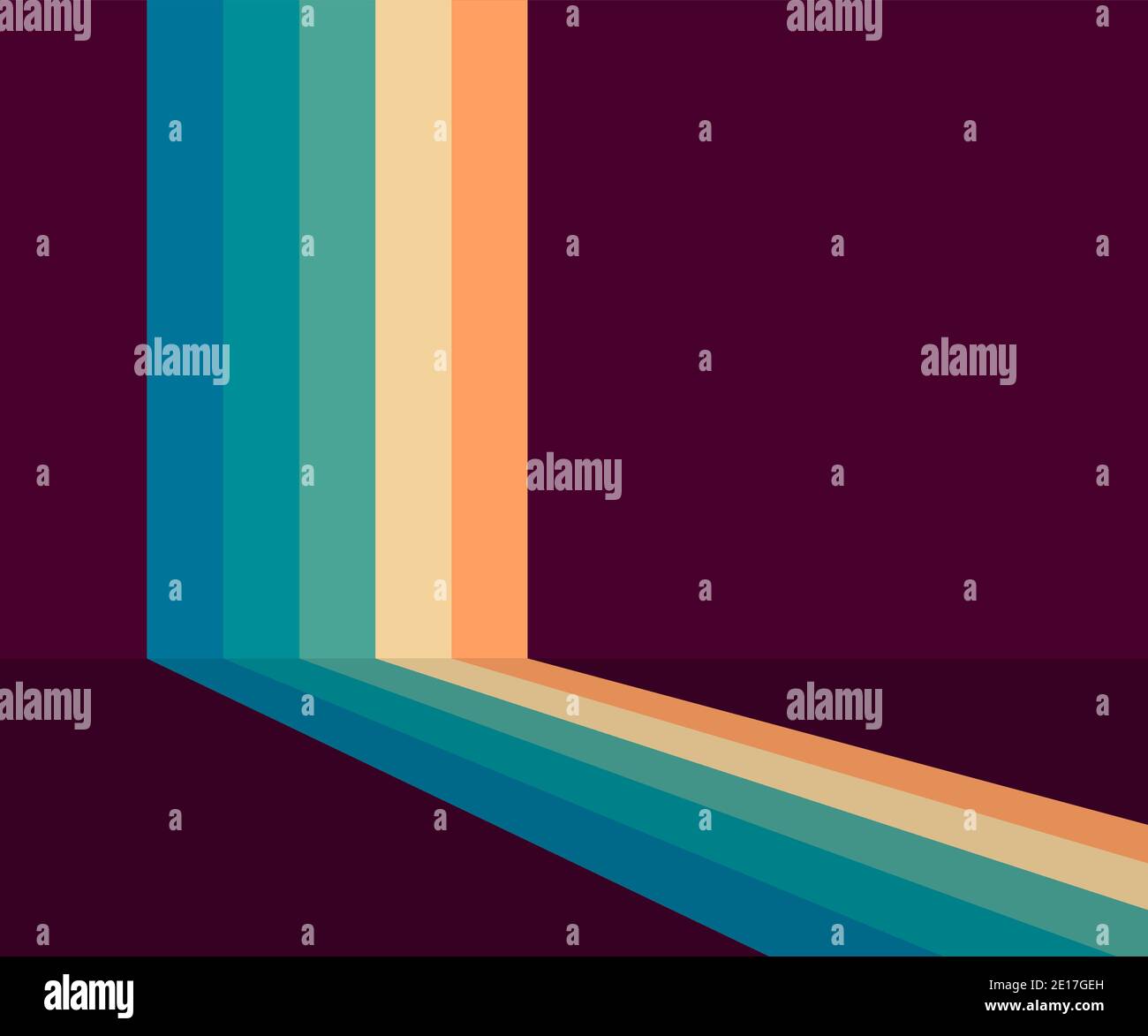 70s, 1970 abstract vector stock retro lines background. Vector ...